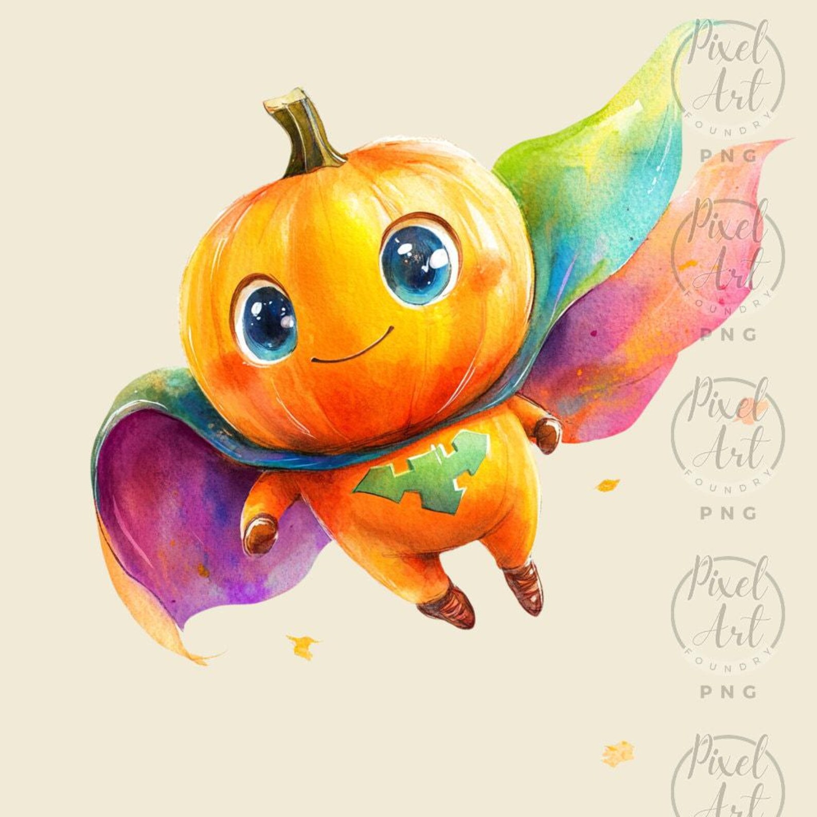 Pumpkin Protectors Clipart: Whimsical Halloween Costume Characters ...