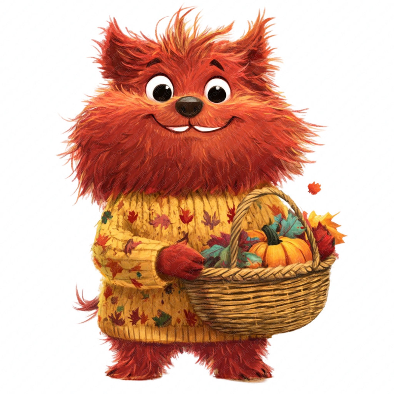 Festive Fall Dog Clipart Set, 18 Pngs, Cute Dogs With Pumpkins and ...