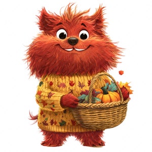 Festive Fall Dog Clipart Set, 18 Pngs, Cute Dogs With Pumpkins and ...