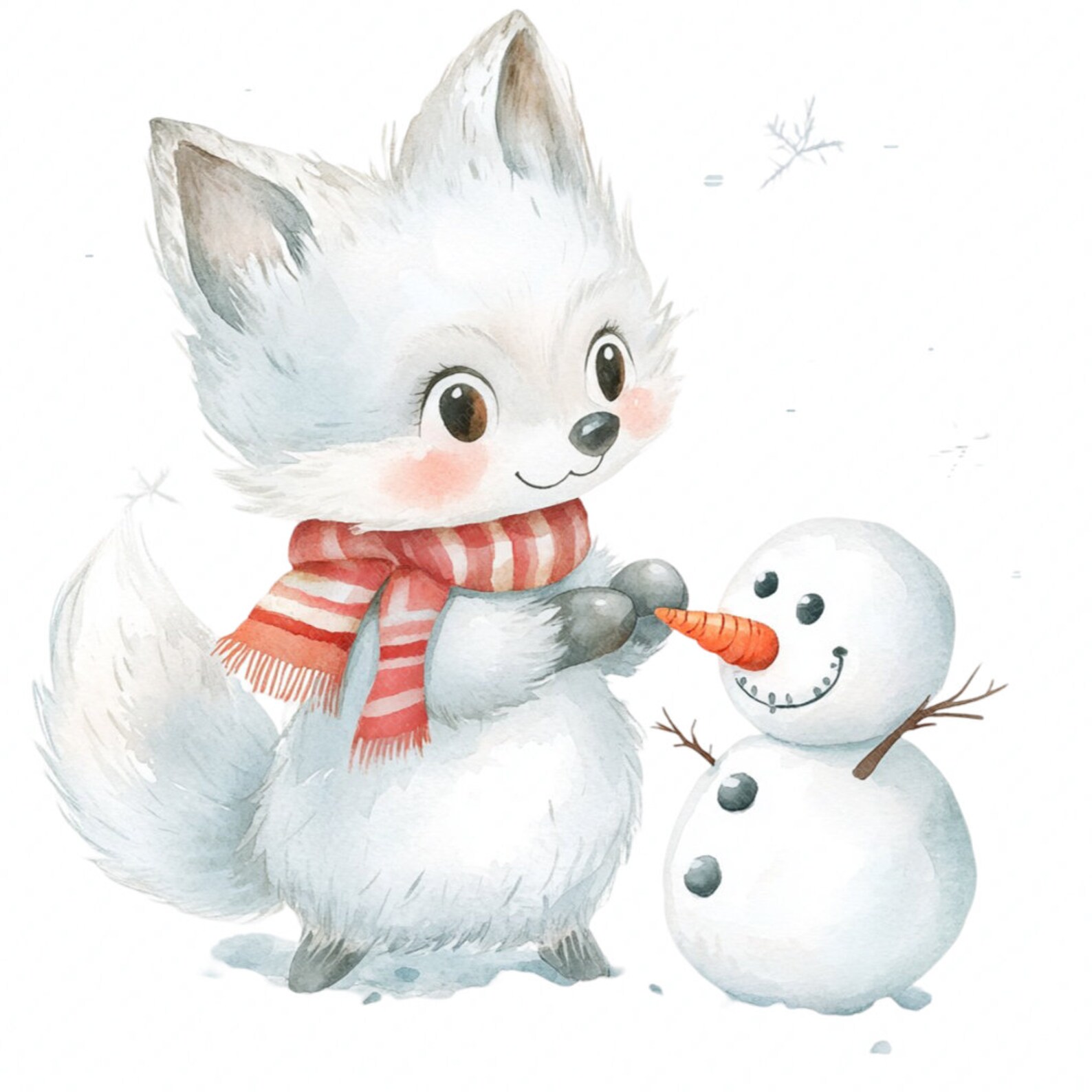 Winter Fox Clipart Set: Cozy Holiday Pngs (digital Download) - Etsy
