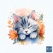 16 Kitten Clipart | Cute Watercolor Kitty Cat Jpgs | Digital Art for ...