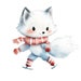 Winter Fox Clipart Set: Cozy Holiday Pngs (digital Download) - Etsy