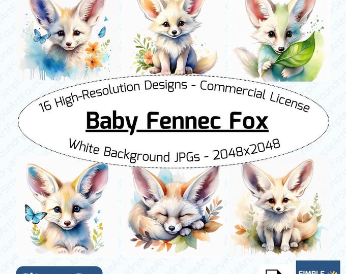 Cactus Clipart Succulent Fox Clipart Cacti Clip Art Fennec Fox Desert ...