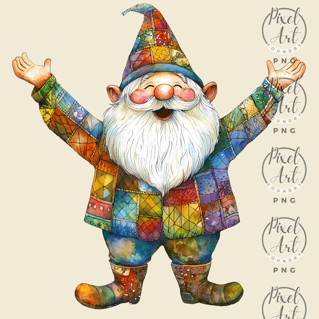 Whimsical Gnome Clipart Collection PNG 21 Adorable Quirky Festive ...