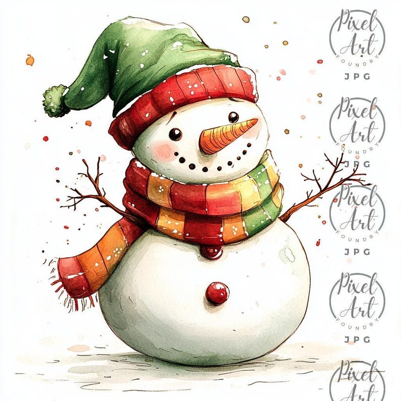 Vibrant Christmas Cheer Clipart Set Holiday Festive Designs Candy Cane ...