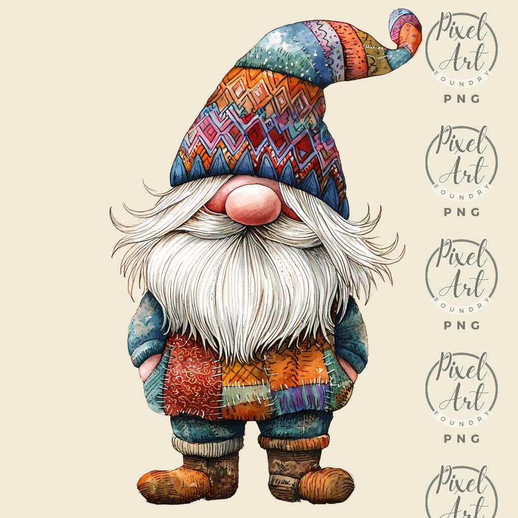 Whimsical Gnome Clipart Collection PNG 21 Adorable Quirky Festive ...