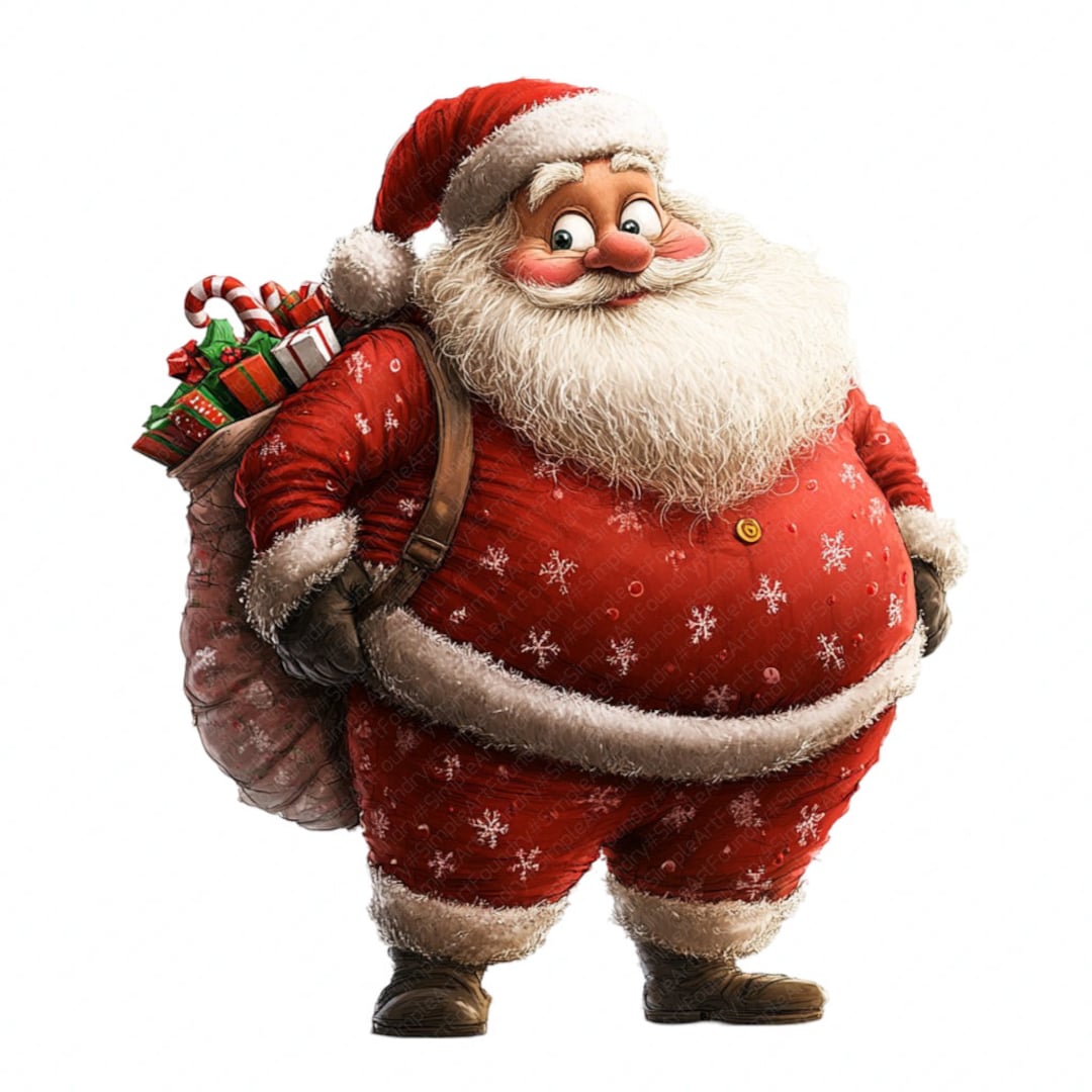 Jolly Santa Claus Clipart Set – 22 Festive Christmas Santa ...