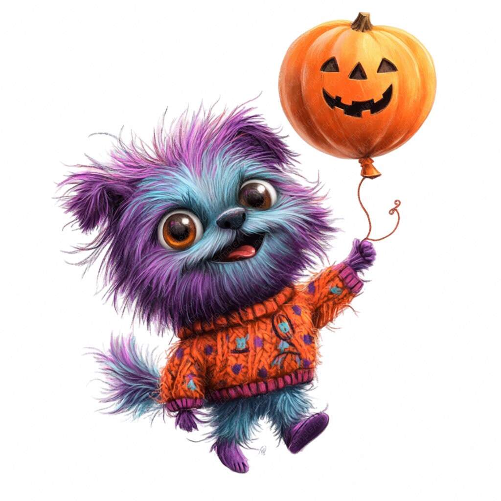 Festive Fall Dog Clipart Set, 18 Pngs, Cute Dogs With Pumpkins and ...