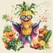 Corny Crusaders Clipart Set Cute Corn Characters Superhero Corn ...