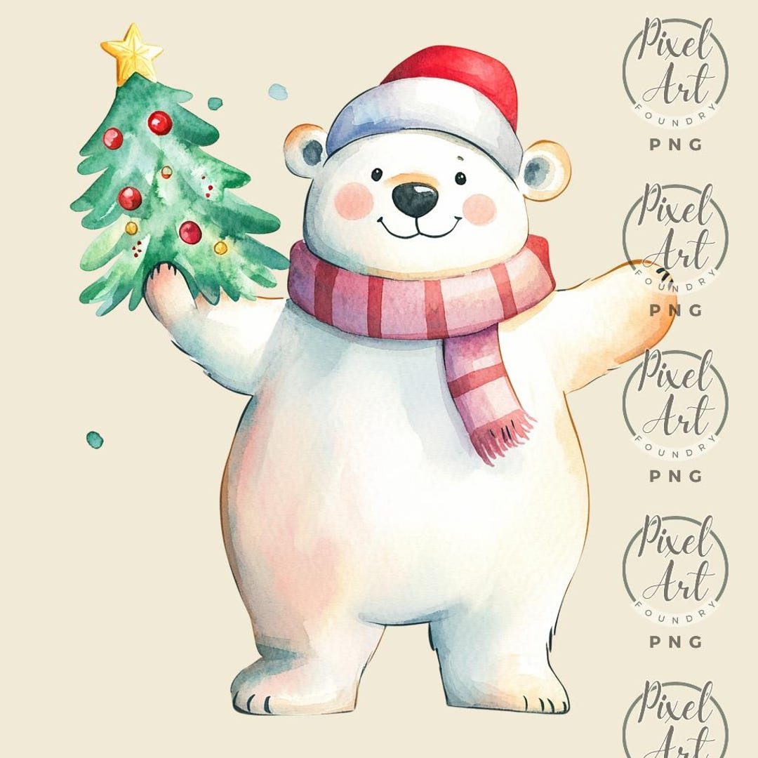 Whimsical Holiday Clipart Santa Reindeer Snowmen Penguins Christmas ...