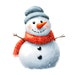 Charming Snowman Clipart Set, 22 Pngs, Winter Holiday Snowmen With ...