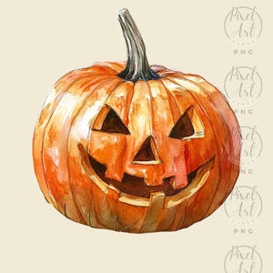 Jack O' Lantern Clipart Collection 24 PNG Images Whimsical Pumpkin ...