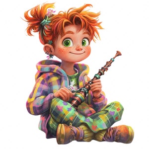 Adorable Ginger-haired Boy Clipart Set 22 Redhead Pngs of Cute Scenes ...