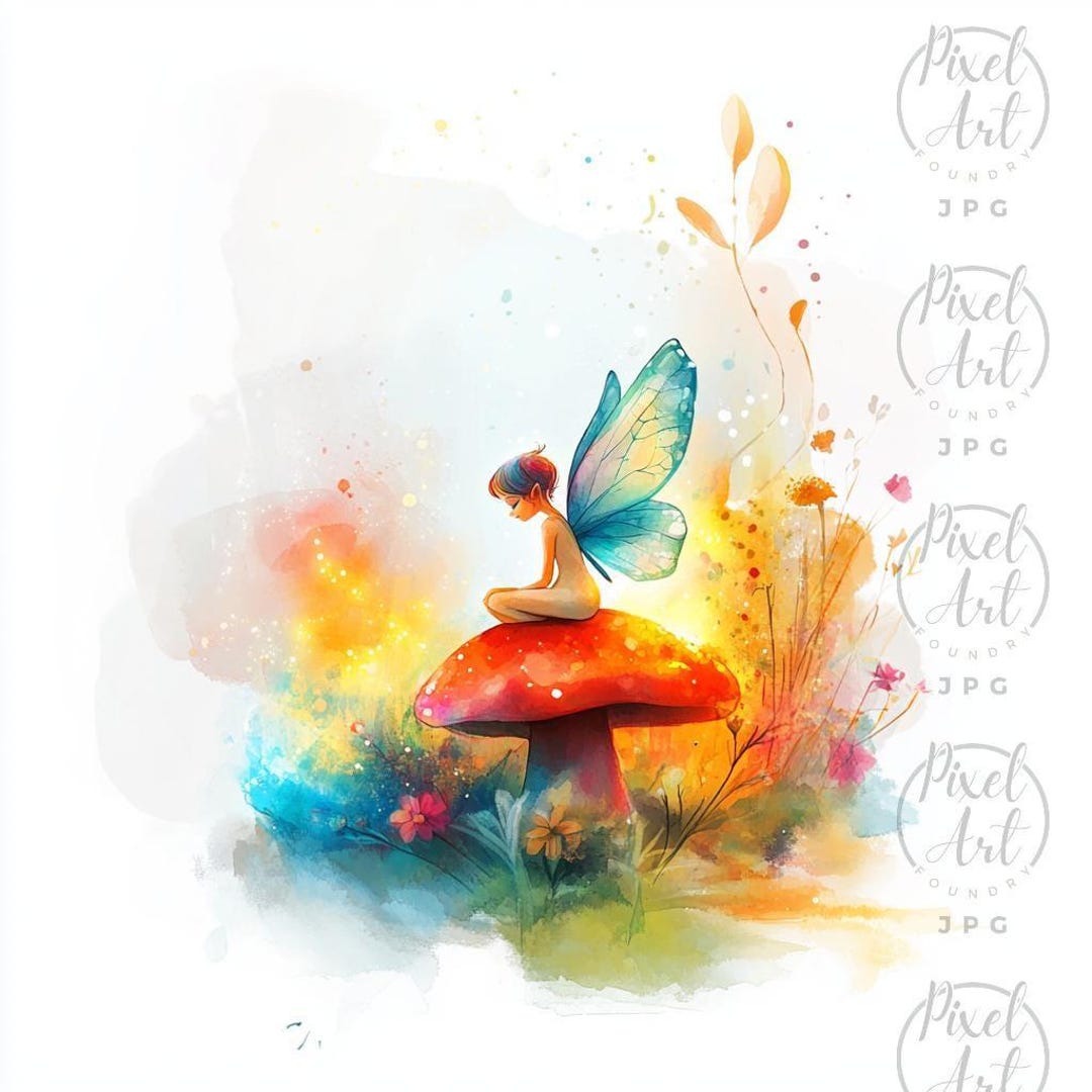 Enchanted Forest Fairies Clipart Fantasy Magic DIY Crafts Children's ...
