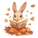 Fall Bunny Clipart Set | 28 Pngs | Cozy Sweaters & Autumn Leaves | Cute ...
