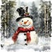 Vintage Snowman Christmas Clipart Nostalgic Festive Winter Decor ...