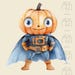 Pumpkin Protectors Clipart: Whimsical Halloween Costume Characters ...
