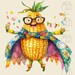 Corny Crusaders Clipart Set Cute Corn Characters Superhero Corn ...