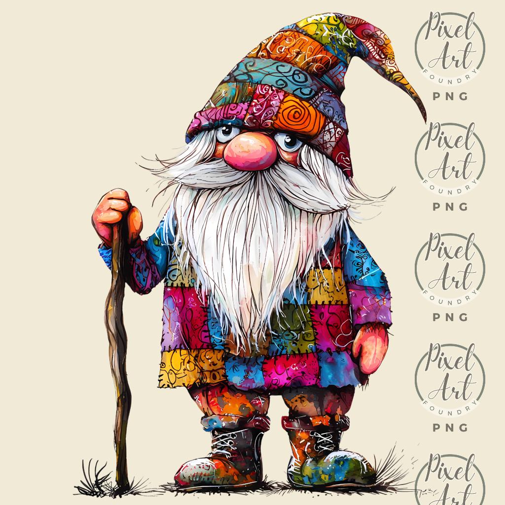 Whimsical Gnome Clipart Collection PNG 21 Adorable Quirky Festive ...