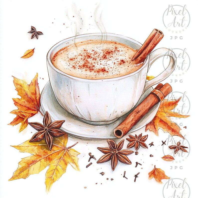 Fall Coffee Cup Clipart: Cozy Autumn Mugs (digital Download) - Etsy