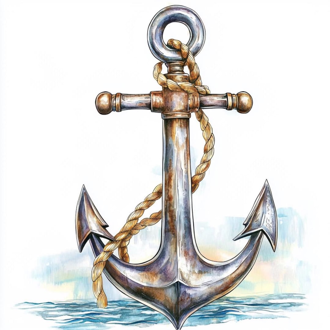 Nautical Anchor Clipart: Maritime JPG Designs for Coastal Decor ...