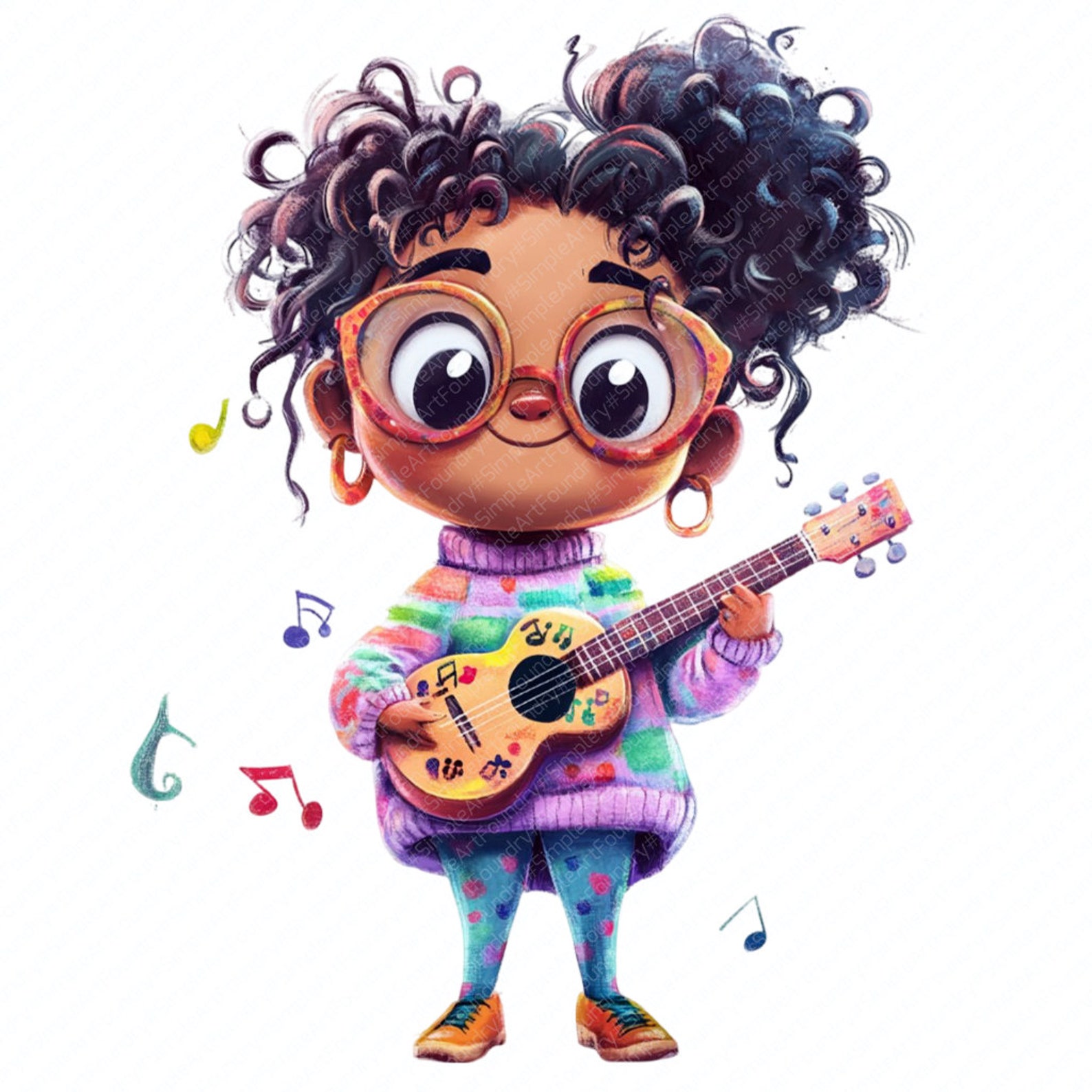 Whimsical Gender Neutral Child Clipart, 22 Cozy Adorable PNG Images ...