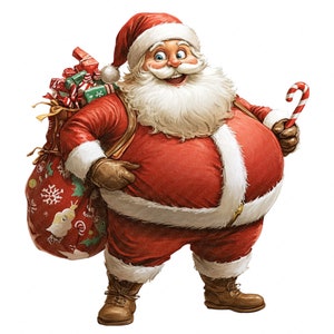 Jolly Santa Claus Clipart Set – 22 Festive Christmas Santa ...