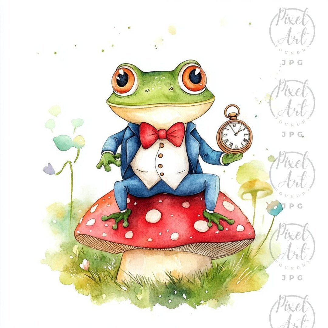 Dapper Frog Clipart Collection Formal Attire Bowtie Monocle Hats DIY ...