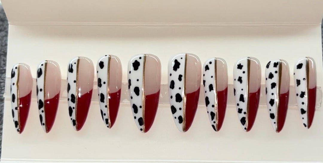 Cruella Deville Press on Nails - Etsy