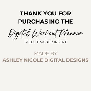 Printable Workout Planner Insert Monthly Steps Tracker Insert, Digital ...