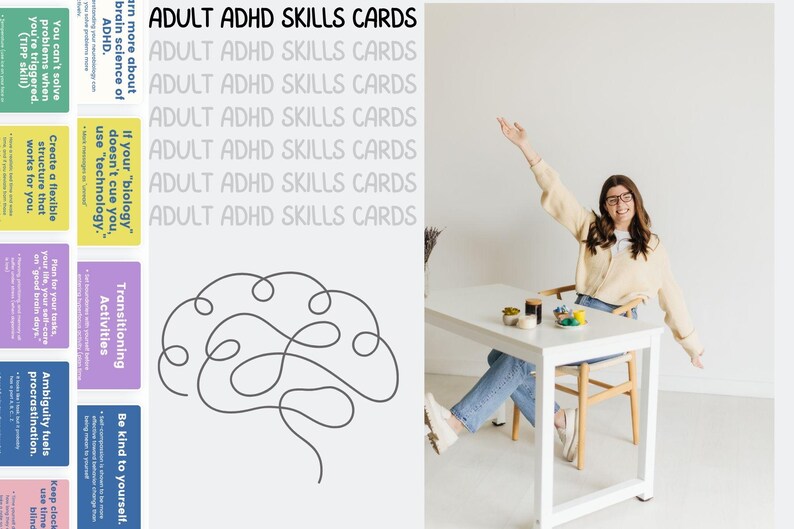 Adult ADHD Skills Cards - Etsy
