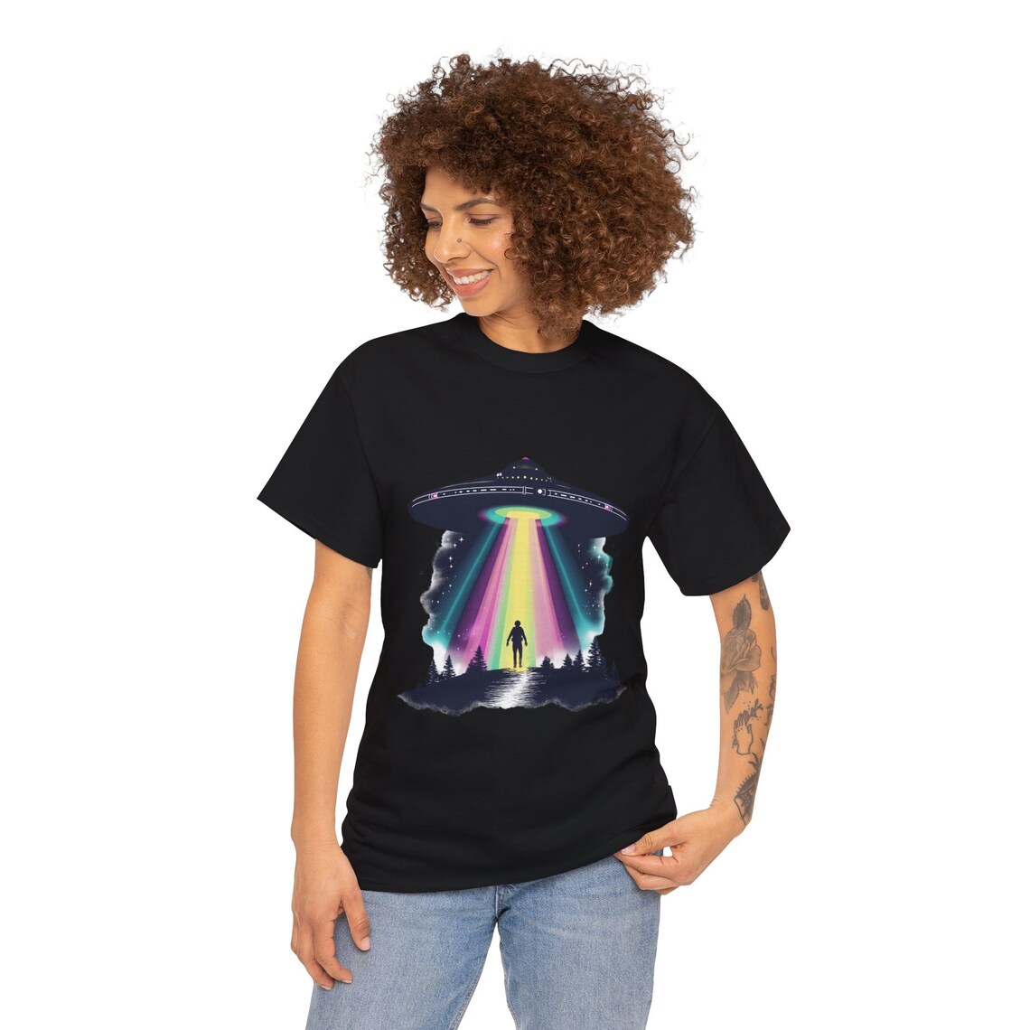 Unisex Tee, Alien T-shirt, Space Tee , UFO, Si-fi, Alien Gift - Etsy
