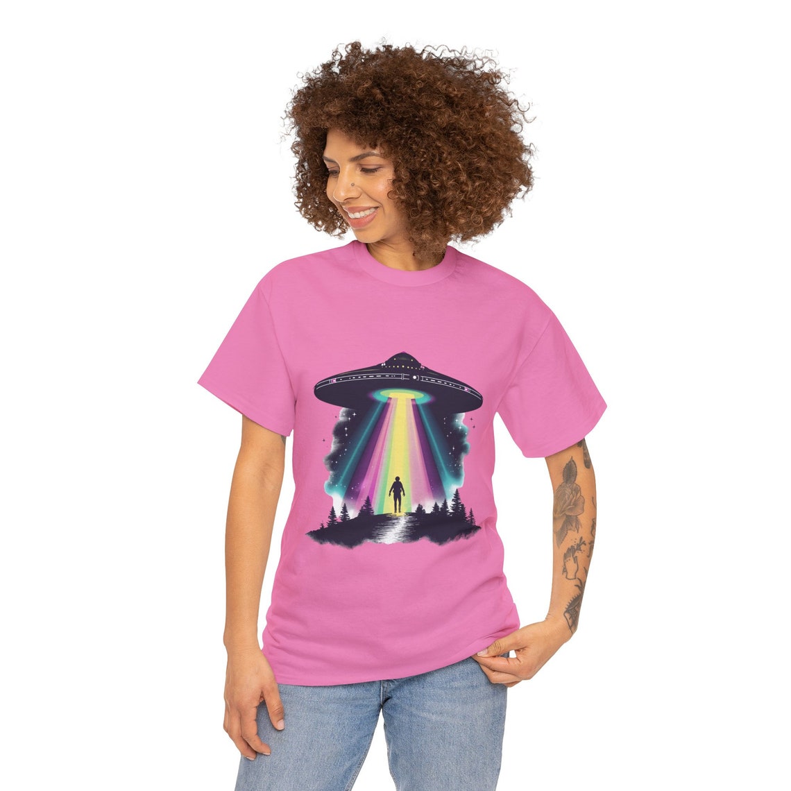 Unisex Tee, Alien T-shirt, Space Tee , UFO, Si-fi, Alien Gift - Etsy