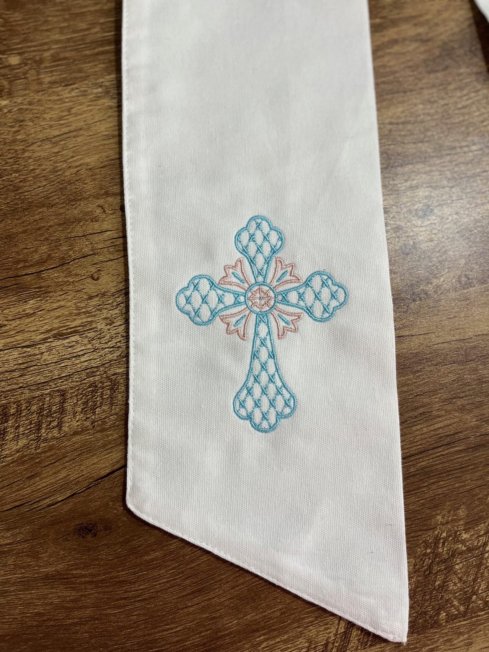 Easter Wreath Sash With Cross | Religious Front Door Decor | Happy ...