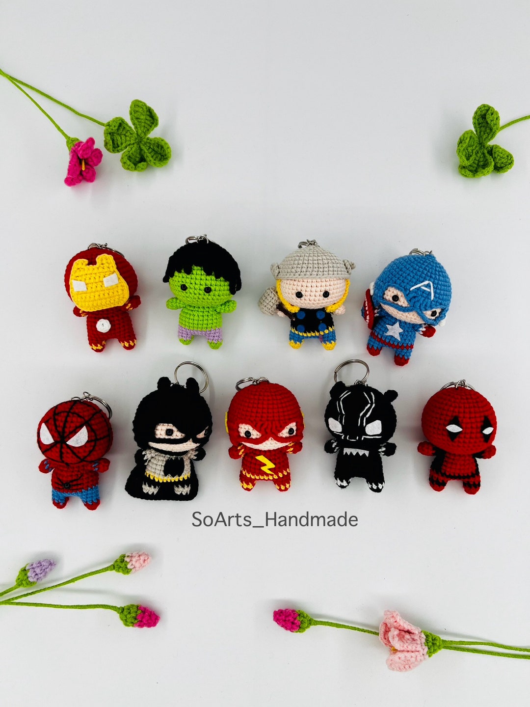 Mini Avenger,crochet Handmade Superhero,keychain, Collection, Ironman ...