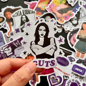 Livvy Liv Rodrigo Fan Sticker 50 PCS A Set Skateboard GUTS Journals ...