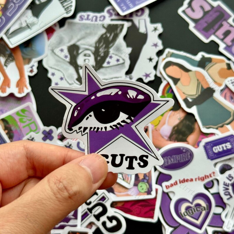 Livvy Liv Rodrigo Fan Sticker 50 PCS A Set Skateboard GUTS Journals ...