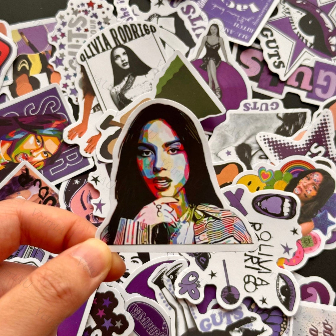 Livvy Liv Rodrigo Fan Sticker 50 PCS A Set Skateboard GUTS Journals ...