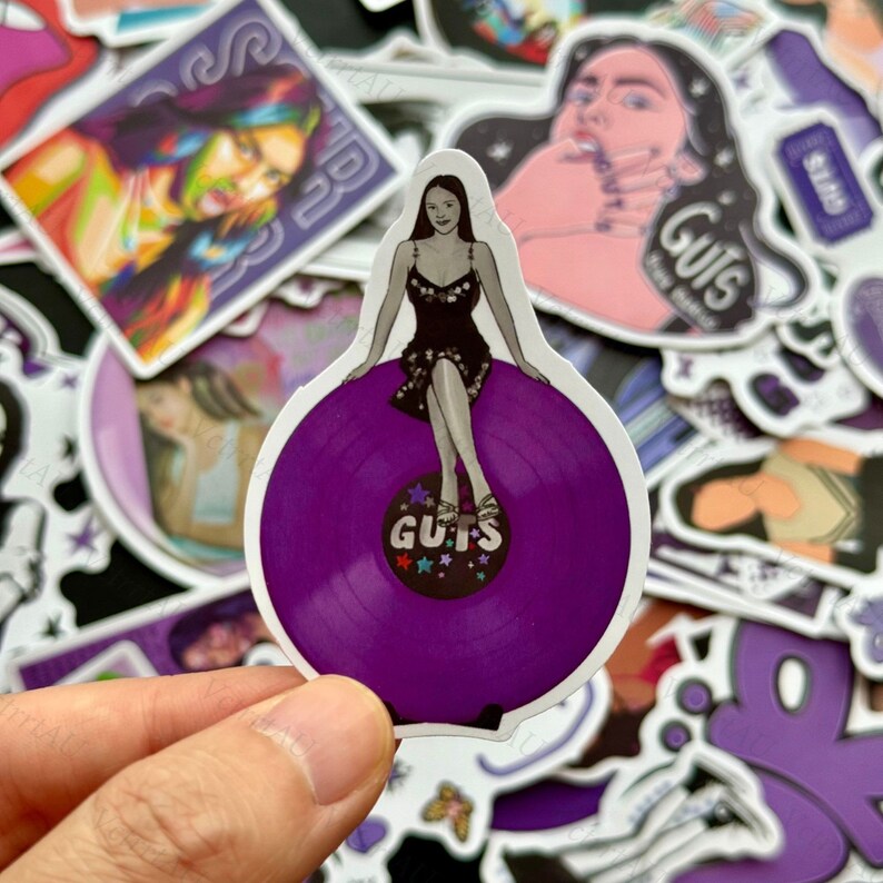 Livvy Liv Rodrigo Fan Sticker 50 PCS A Set Skateboard GUTS Journals ...