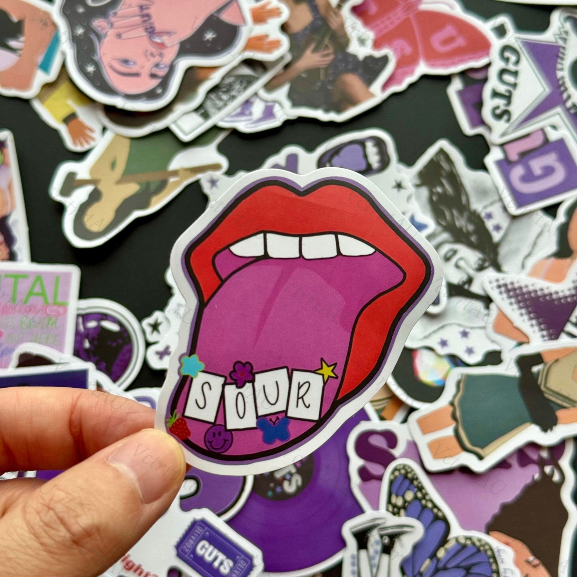 Livvy Liv Rodrigo Fan Sticker 50 PCS A Set Skateboard GUTS Journals ...