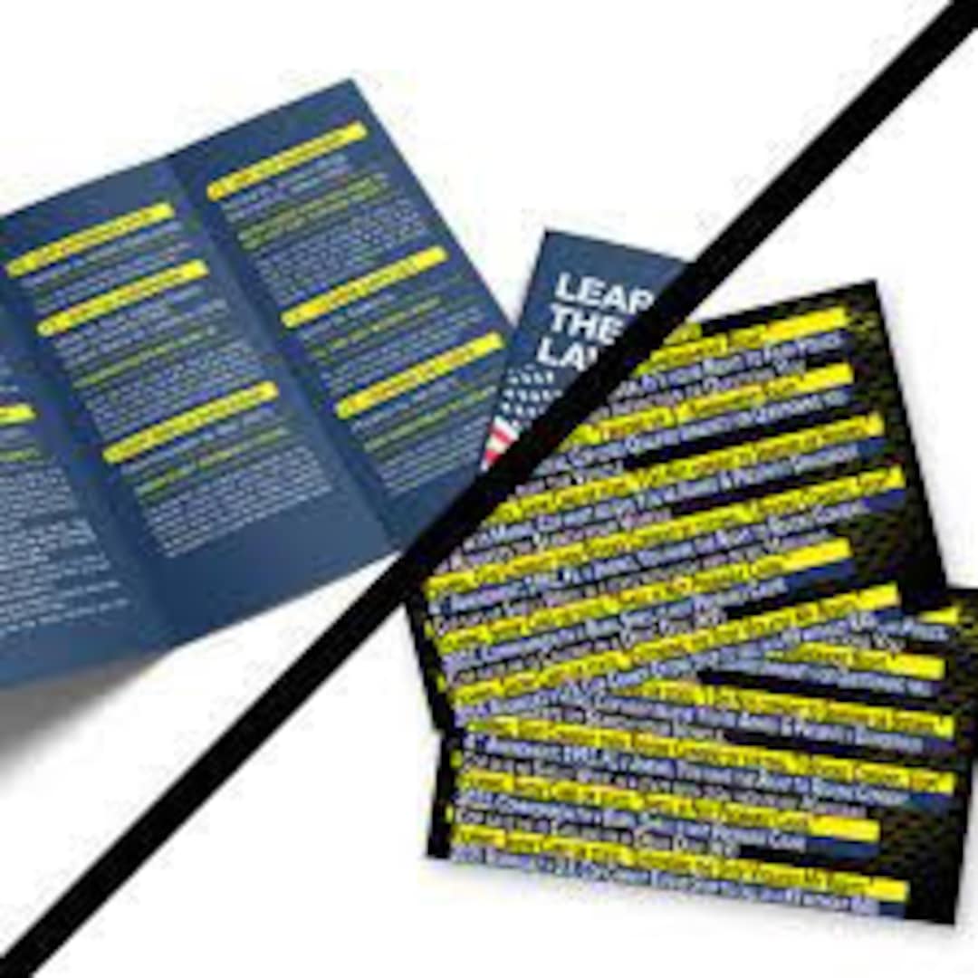 Trifold / Cop Card Bundle (digital) Print at Home - Etsy