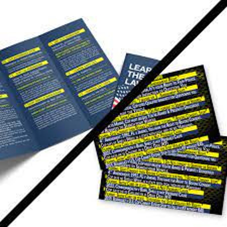 Trifold / Cop Card Bundle (digital) Print at Home - Etsy