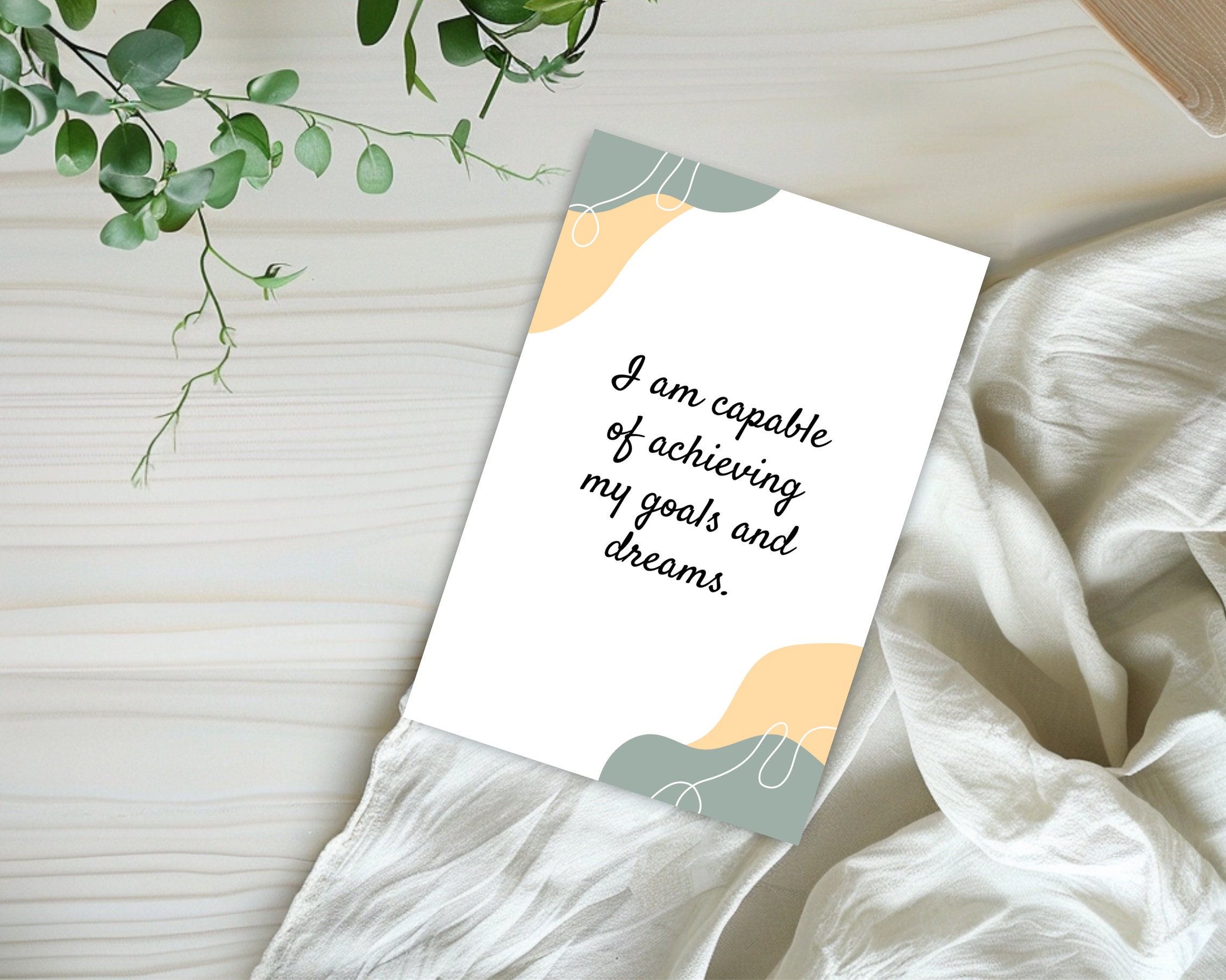 Printable Daily Positive Affirmations for Building Confidence, Self ...