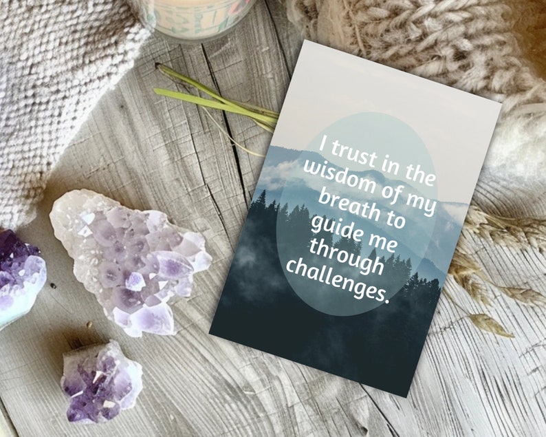 Printable Affirmations for Breathwork, Grounding Affirmations ...