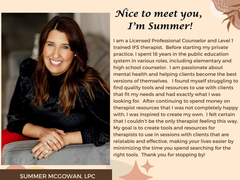 Therapy Tools Poster Pack IFS Resources, Wall Decor for Therapist ...