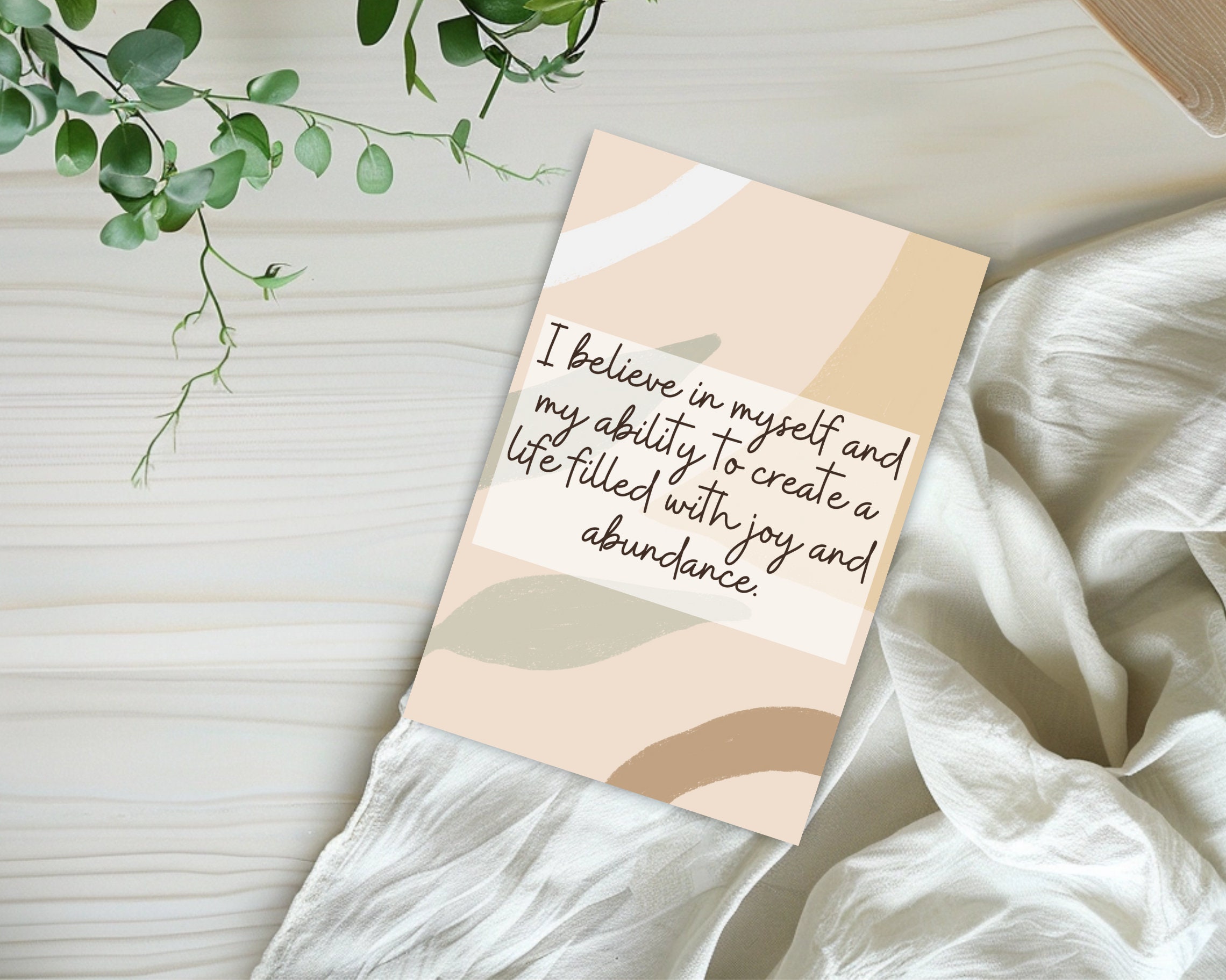 Affirmation Cards for Positive Thinking and Optimism, Self Care Cards ...