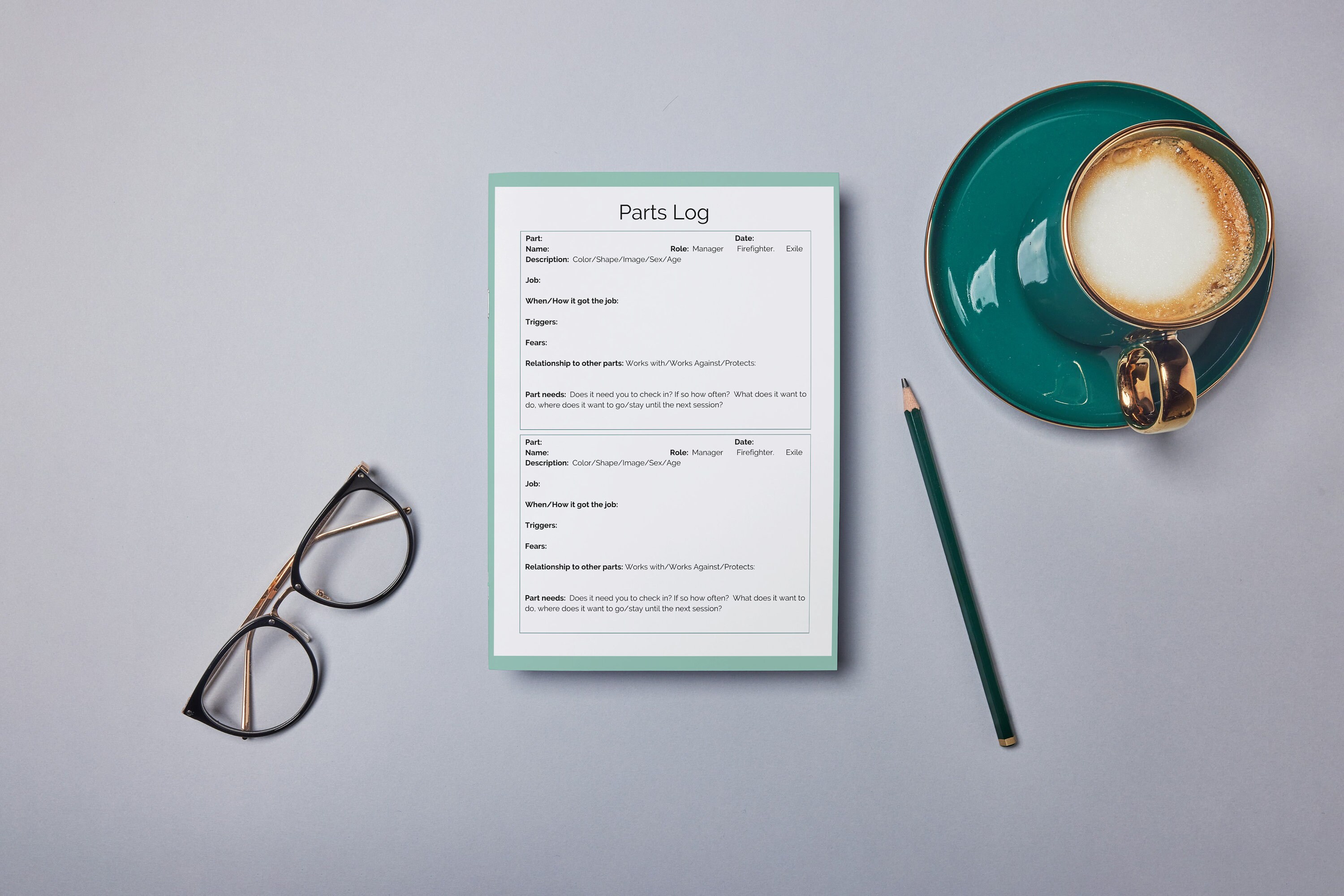 Internal Family Systems (IFS) Parts Log, Parts Work, Tracking Parts ...