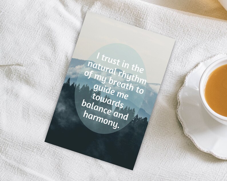 Printable Affirmations for Breathwork, Grounding Affirmations ...