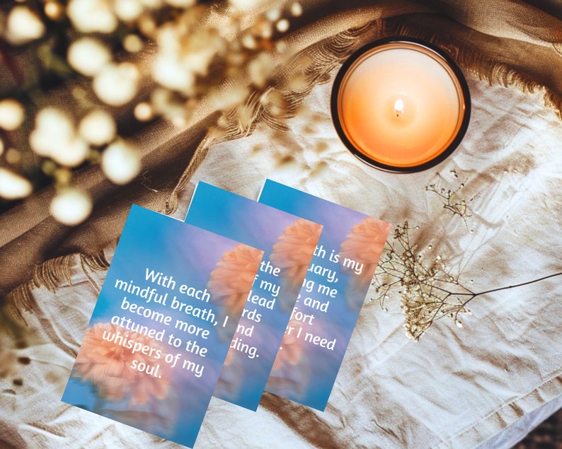 Printable Breathwork Affirmations, Positive Affirmations, Digital ...