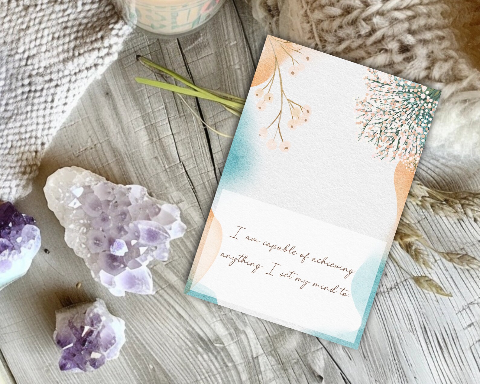 Printable Positivity and Optimism Affirmations, Digital Positive ...